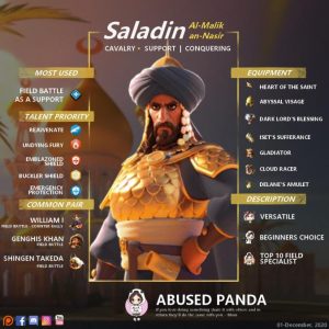 Best Saladin Talent Tree & Guide 2025 Rise of Kingdoms - Rise of ...