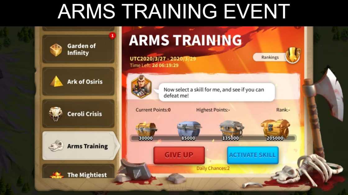 Best Arms Training Event Guide Updated - Rise of Kingdoms Guides