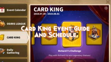 Rise of Kingdoms Card King Event Guide And Schedule - Rise of Kingdoms ...